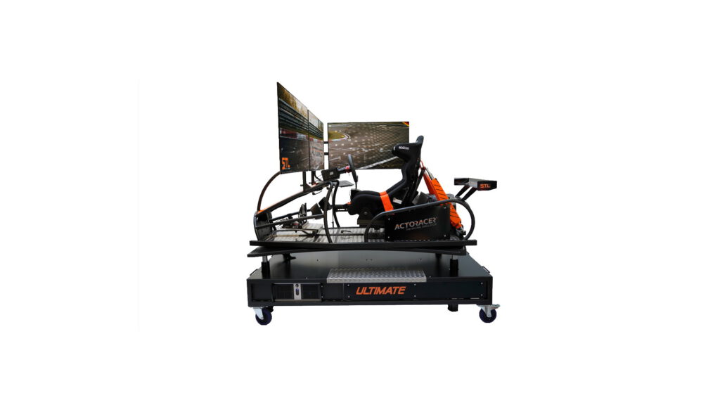 Race training in the Actoracer racing simulator for professional racing ...